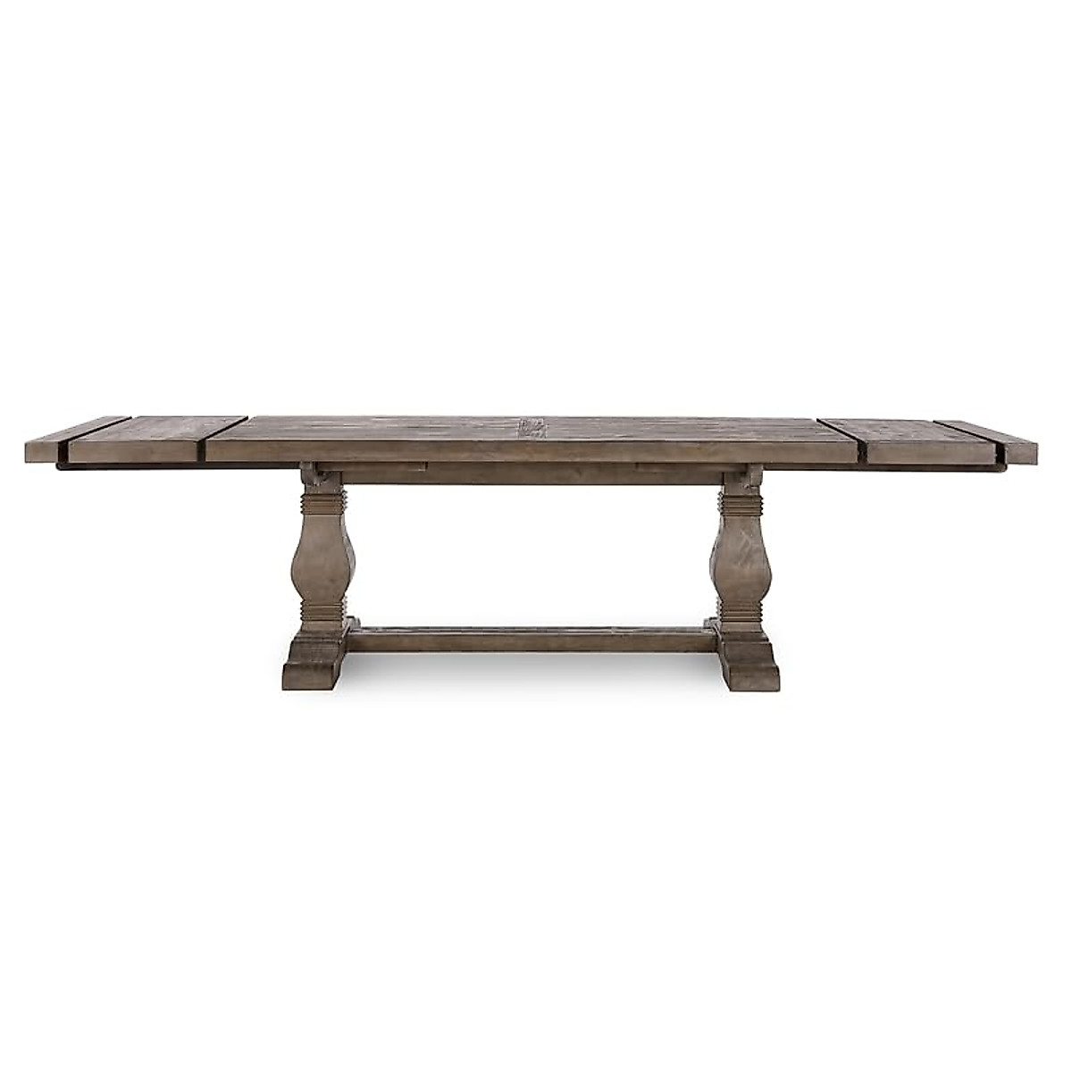 Kosas Home Quincy Reclaimed Pine Extension Dining Table in Weathered Brown