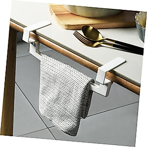 DOITOOL 2 pcs Self Kicthen Hanging Bar Towels Cloths for Hanger Single Tea Organizer Stick Over Plastic Cloth Holder Rail Bathroom Rack Kitchen Bars Wall Storage Racks Cm Adhesive Hand