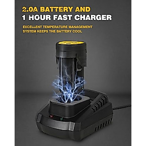 RIDA Cordless Electric Ratchet Wrench Set 40 Ft-lbs 400 RPM 3/8" 12V Cordless Ratchet Kit w/ 2-Pack Li-Ion Batteries & 60-Min Fast Charge, Variable Speed Trigger 8 Sockets New Year presents