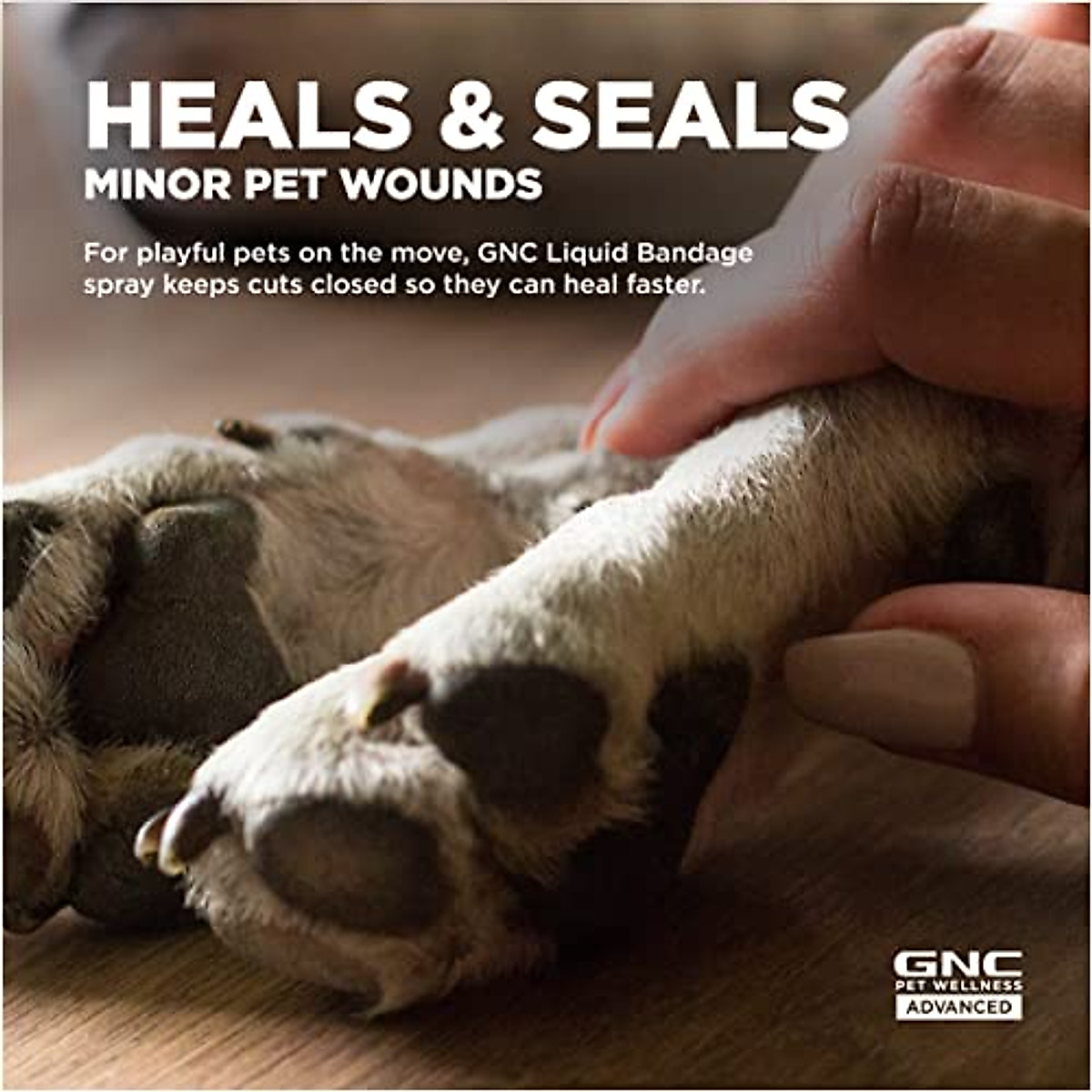 GNC Pets Advanced Liquid Bandage Spray for Dogs, Quick Drying | Dog Liquid Bandage for Dogs | Medicated Dog Spray, 4 oz Pets Dog Liquid Bandage, Made in The USA