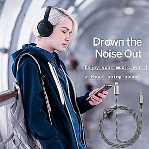 [Apple MFi Certified] iPhone AUX Cord for Car Stereo, Veetone 3FT Lightning to 3.5mm AUX Audio Nylon Braided Cable for iPhone 14 13 12 11 Pro Max/XS/XR/X 8/iPad/iPod to Speaker, Home Stereo, Headphone