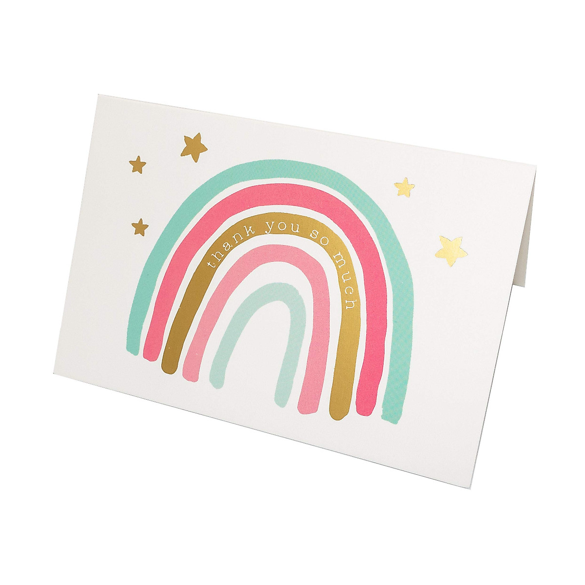 Gooji 4x6 Gold Foil Baby Starry Night Thank You Cards (Bulk 36-Pack) Matching Peel-and-Seal White Envelopes | Assorted Set, Watercolor Graphics | Baby Shower, Birthday Party, Blank Notes