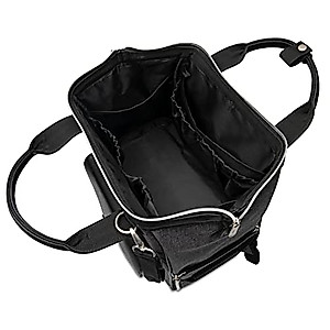 Baby Brezza Lucia Baby Diaper Bag Backpack and Tote – Carry How You Choose – Spacious but Compact Design with 12 Pockets and Slide Out Diaper Caddy, Graphite