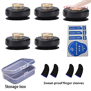 9 Pieces PUBG Mobile Controller Gaming Trigger Kits,5 Touch Screen Button Joystick Mobile Controller for phone tablet,4 Anti-Sweat Gaming Finger Gloves for game