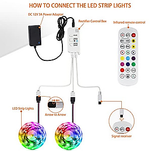 Falliget Light Controller with APP Music Sync and IR Remote Included with 12V3A Power Adapter for LED Module Pixel Strip Light APP Button IR Remote Control Led Lights Strip to Bluetooth Connection