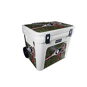 MightySkins Skin Compatible with Yeti Roadie 60 Wheeled Cooler - Lacrosse Ball | Protective, Durable, and Unique Vinyl Decal wrap Cover | Easy to Apply, Remove, and Change Styles | Made in The USA