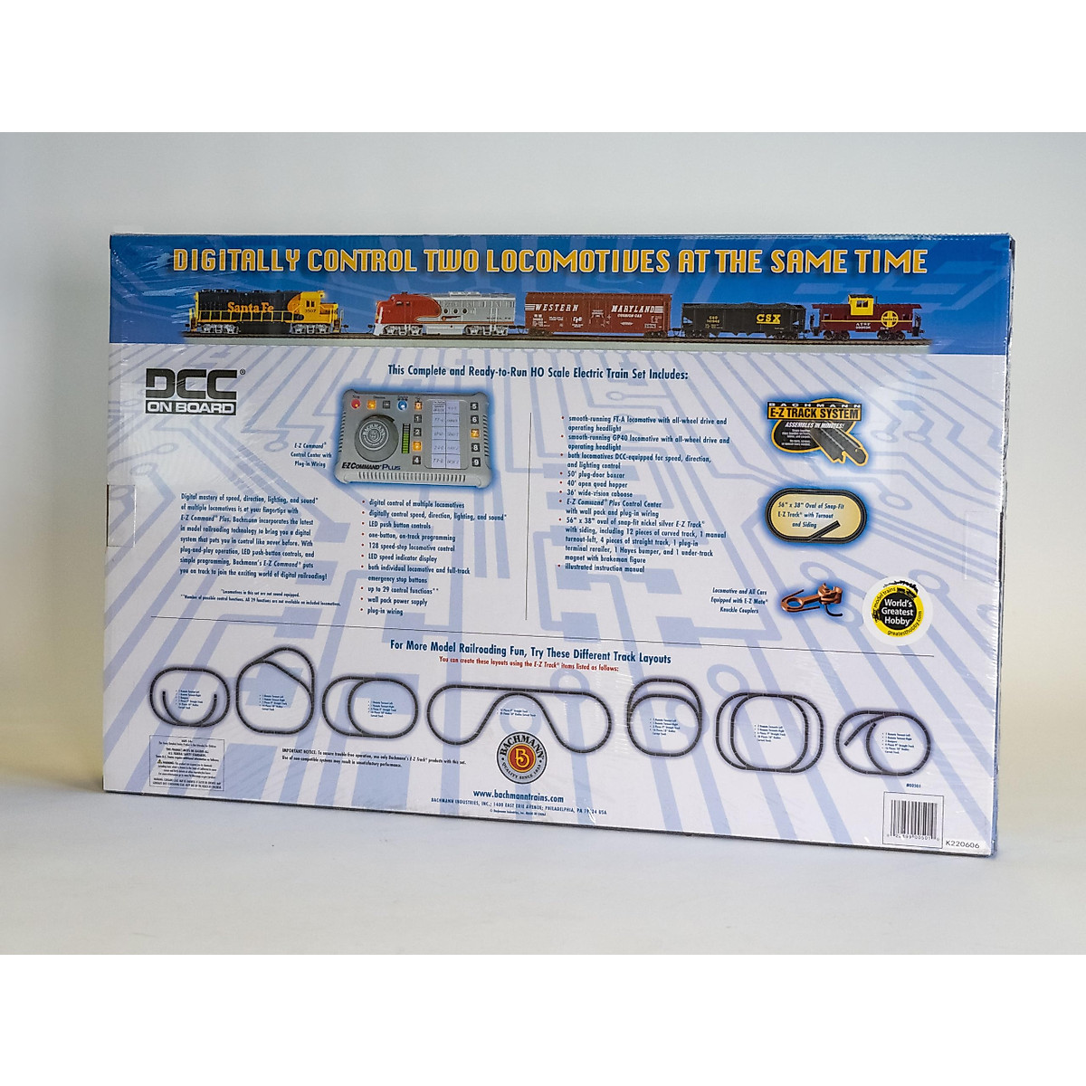 Bachmann Trains - Digital Commander DCC Equipped Ready To Run Electric Train Set - HO Scale