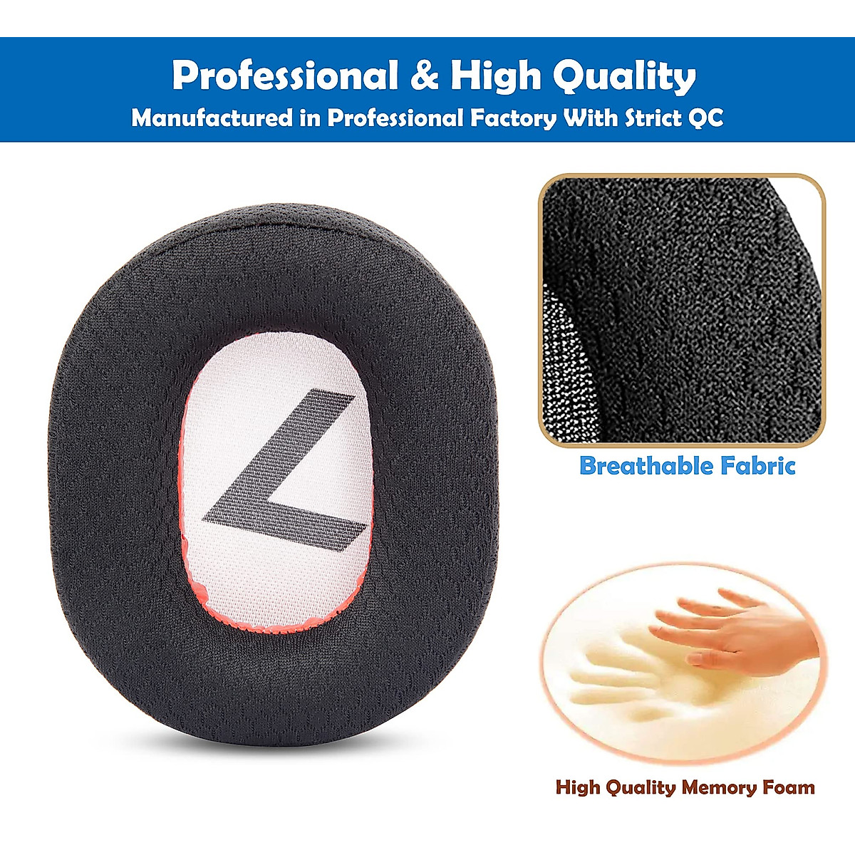 DowiTech Thickened Headphone Earpads Replacement Headset Ear Pads Compatible with Plantronics Voyager 8200 UC/Backbeat Pro2 Stereo Bluetooth Headphones