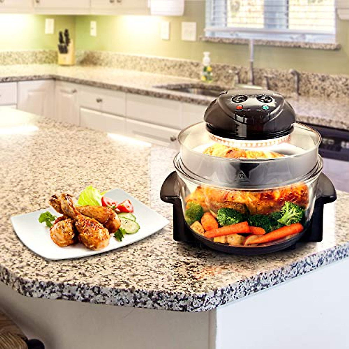 The Multipurpose Halogen Oven Air fryer in Black