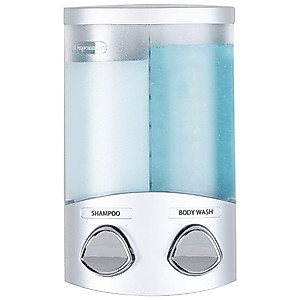 Better Living Products 76234-1 DUO 2-Chamber Dispenser, Satin Silver