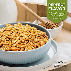 Oregon Farm Fresh Snacks Honey Roasted Sesame Sticks - Local Honey Roasted Sesame Sticks - Delicious & Fresh Snacks - Enjoy The Perfect Mix of Sweet & Salty (26 oz)