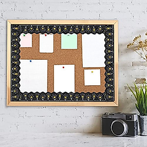 99 Feet Bulletin Board Border, 3 Rolls Light Bulbs Scalloped Borders Trim Card Stock Lightbulbs Classroom Bulletin Board Border Trim for Back to School Chalkboard Whiteboard Decorations