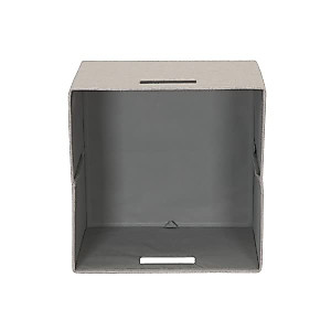 Household Essentials Fabric Storage Bins 2 Piece Set, Strong Poly-Woven Fabric, Sturdy Chipboard Sides