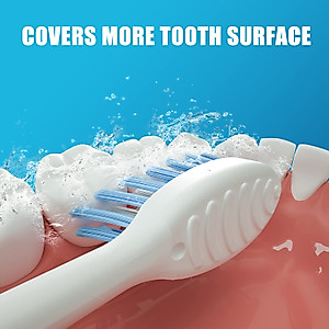 MOCEMTRY Sonic Electric Toothbrush Rechargeable toothbrushes for Adult with 4 Duponts Brush Heads, 4 Cleaning Mode Waterproof Electric Tooth Brush (White 2)