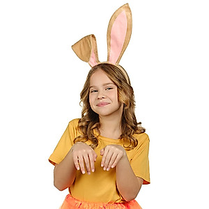 Funcredible Brown Bunny Ears - Bunny Ears Headbands - Bendable Bunny Ears - Bunny Rabbit Cosplay Costume Accessories for Kids and Adult
