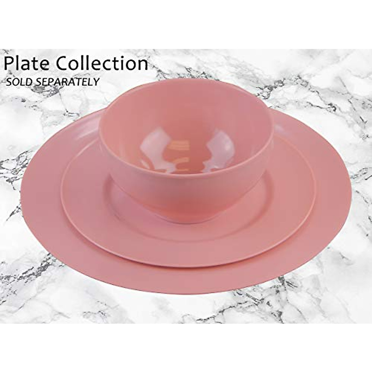 Reston Lloyd Salad Plate, Pink Calypso Basics Melamine, Set of 6