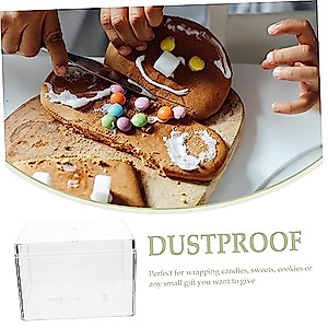 ULTECHNOVO 6pcs Boxes Transparent Mousse Box Mini Food Containers Cupcake Boxes Disposable Cake Containers Clear Cupcake Boxes Bakery Take Out Containers Toy Containers Transparent Box Ps Pie