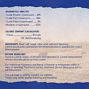 Blue Dog Bakery, Natural Dog Treats, Beef Sticks, Grain Free, USA Beef 7.8oz (1 Count)