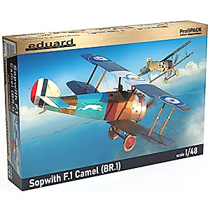 Eduard EDU82171 1/48 Profile Pack British Air Force Soppy F.1 Camel, BR.1 Engine, Plastic Model