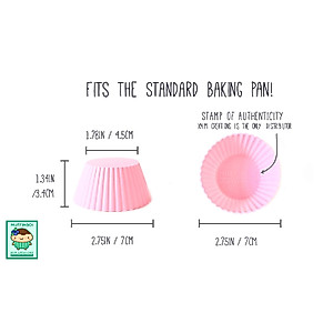 Muffinboi by XNM Creations, Premium Grade Silicone Cupcake and Muffin Liner Molds Baking Cups (Pastel), Pack of 24