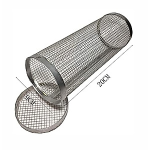Darzheoy Stainless Steel Barbecue Cooking Grill Grate - 1PC Grill Baskets for Outdoor Grill, Vegetable Grill Basket, Portable Outdoor Camping BBQ Rack (20CM)