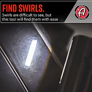 Adam's Polishes Swirl Finder Flashlight - Ultra Bright 170 Lumen Mini Light - Easily Spot Imperfections and Swirls in Your Paint When Polishing and Correcting Your Vehicles Finish