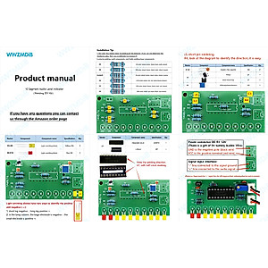 WWZMDiB-DIY Learning Kit Introductory Electronic Components Kit Birthday Gift Desktop Decorations(Fun DIY Soldering Kit,Audio Level Indicator)