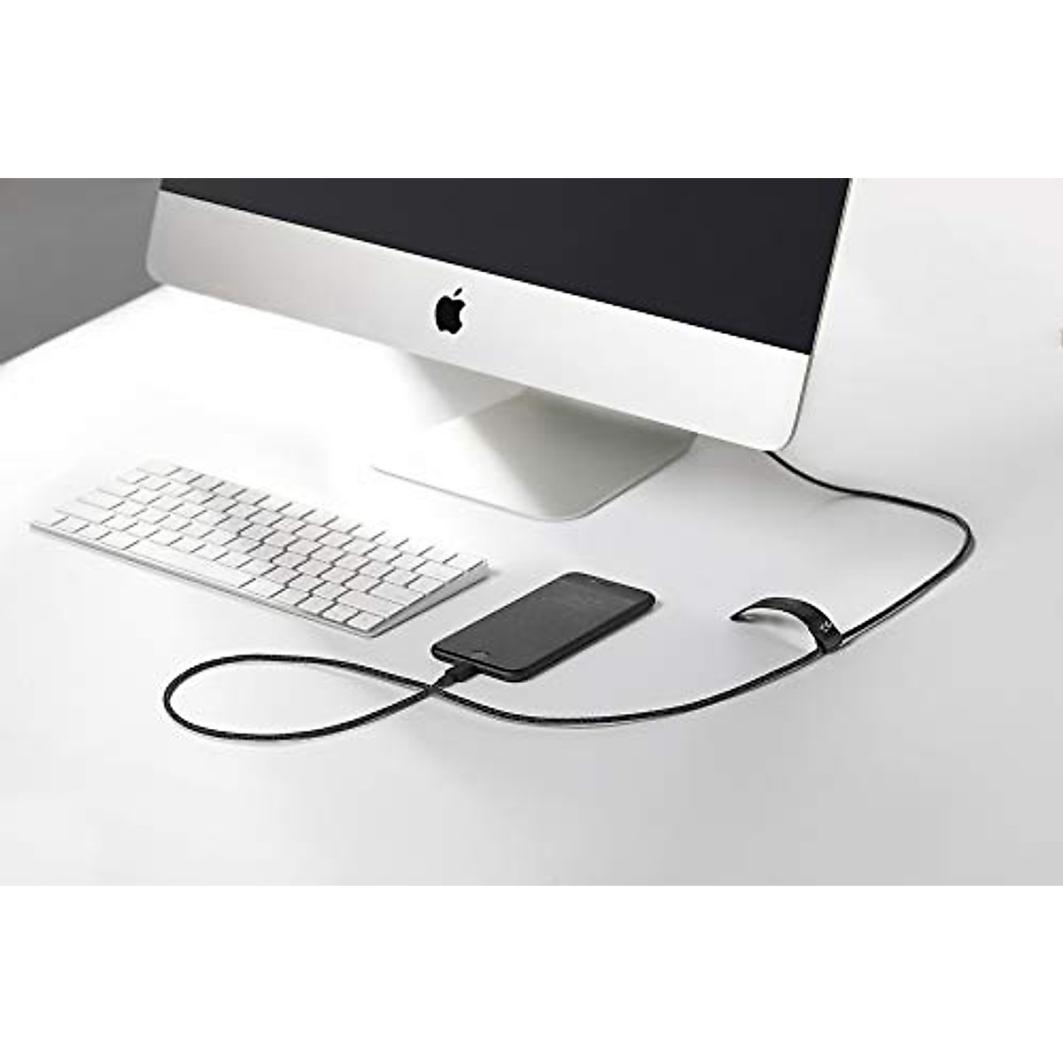 Native Union Belt Cable USB-A to Lightning - 4ft Ultra-Strong Reinforced [MFi Certified] Durable Charging Cable with Leather Strap Compatible with iPhone 14, iPhone 13, iPhone 12 and Earlier (Cosmos)