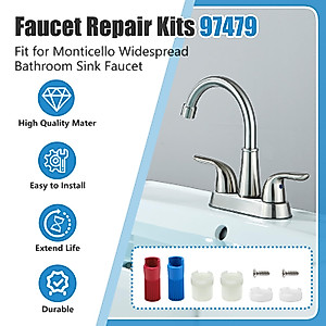 97479 Faucet Repair Kit Replacement for Moen Monticello Widespread Bathroom Sink Faucet Stem Extension Kit