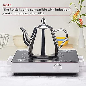 SANQIAHOME Stainless Steel Teapot Coffee Servers 1200ml