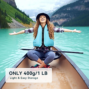 OMOUBOI Floatage Jackets Adult Lightweight Inflatable Snorkel Vest with Adjustable Leg Straps for Men Women Suitable for 90-220lbs for Outdoor Water Sports