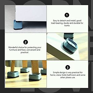 ORBON Anti Vibration Pads for Washing Machine | Washing Machine Feet Anti Vibration | Anti Vibration Washing Machine Support | Anti Vibration Pad Washing Machine | Laser Engraved | Set of 4