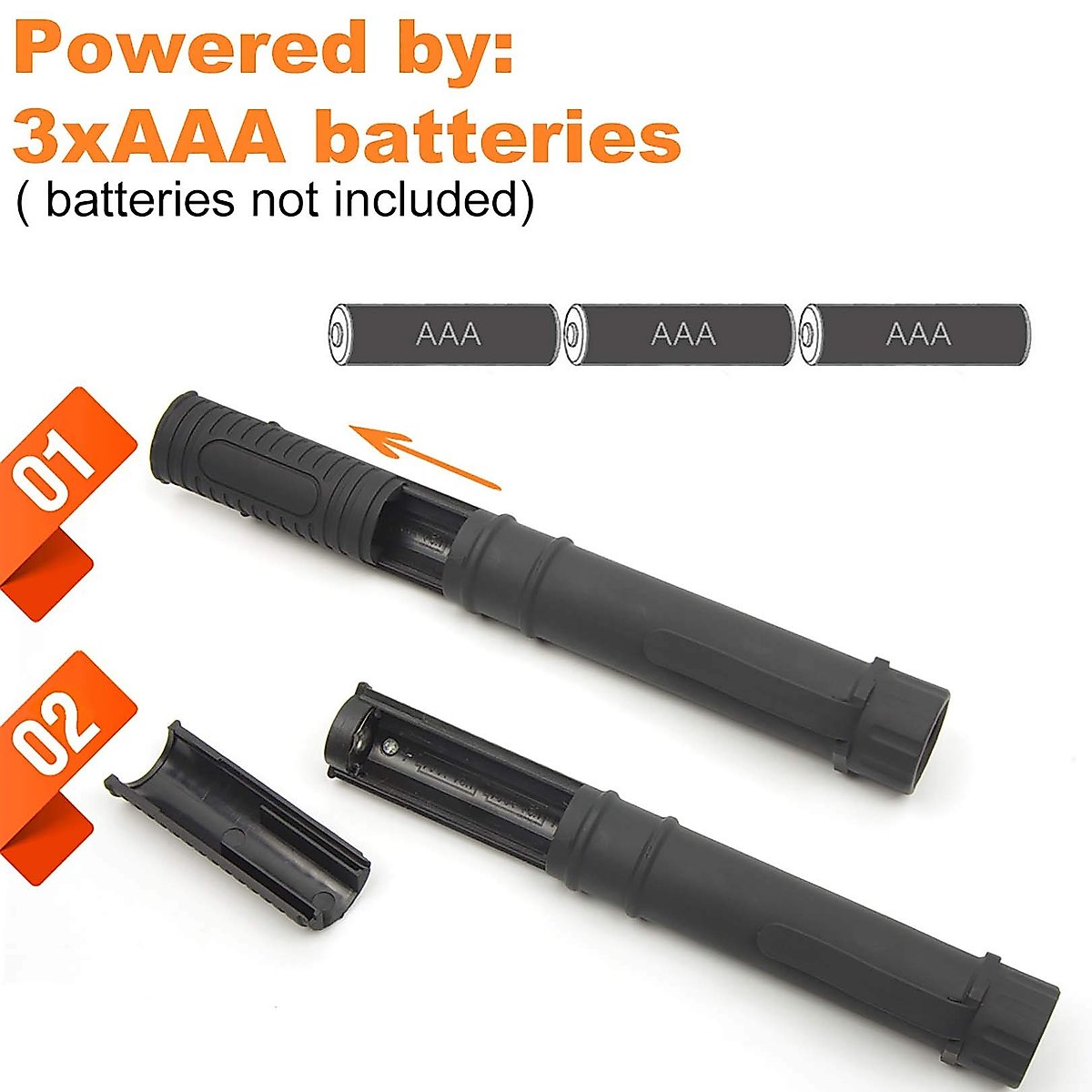 COB LED Work Flashlight with Magnetic Base and Clip Multi-Function Pocket Pen Light Inspection Work Light, 4 PCS