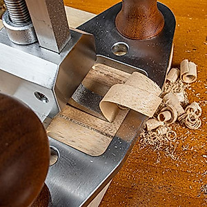 Admini Router Plane New Convenient Depth Adjusting Screw Nut System Hand Router Planer with Depth Stop and Holes for Base (Router Plane)