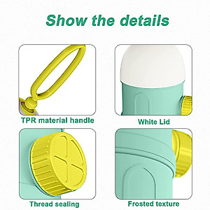 2 PCS 4 Layers Baby Milk Powder Dispenser, Milk Powder Pots,Candy Storage Tank, Portable Milk Powder Formula Dispenser Container Pot Box Milk Cans Snack Storage Box for Travel (Pink + Green)