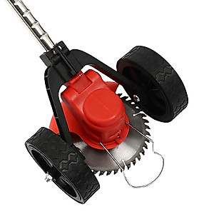 CheriMuMu Cordless Cordless String Trimmer/Edger, 3 in 1 Battery Powered Grass Trimmer Electric Brush Cutter, Lightweight Push Mini-Mower for Lawn Care and Yard Work (1 Battery & Charger Included)