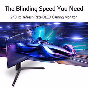 LG 27" Ultragear™ OLED QHD Gaming Monitor with 240Hz .03ms GtG & nVIDIA® G-SYNC® Compatible (Renewed), Black