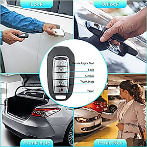 X AUTOHAUX 434MHz KR5TXN7 Replacement Smart Proximity Insert Keyless Entry Remote Key Fob for Infiniti QX60 2019-2020 for QX50 2020-2022 for Infin5 Buttons 4A Chip 285E3-9NR4A S180144709