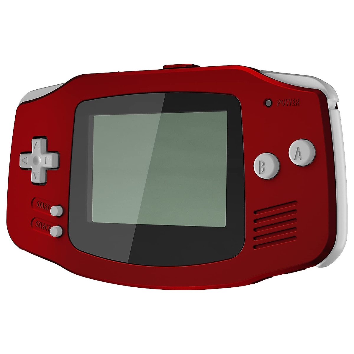 IPS Ready Upgraded eXtremeRate Scarlet Red Soft Touch Replacement Shell Full Housing Cover Buttons for Gameboy Advance GBA – Compatible with Both IPS & Standard LCD –Console & IPS Screen NOT Included