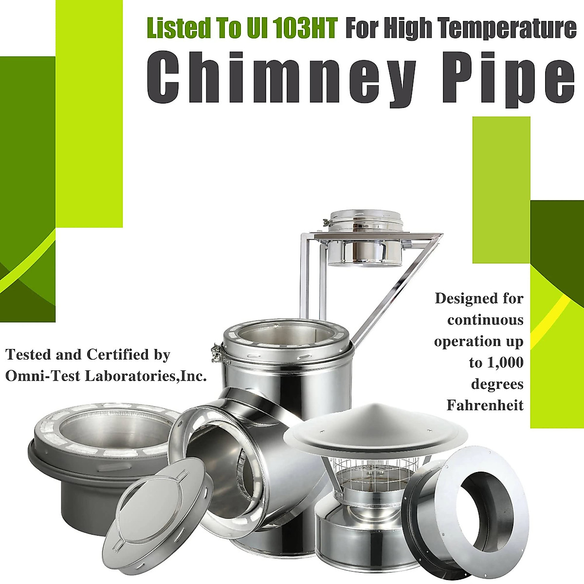 AllFuelHST Chimney Cap with Spark Screen for 8" Inner Diameter Chimney Pipe