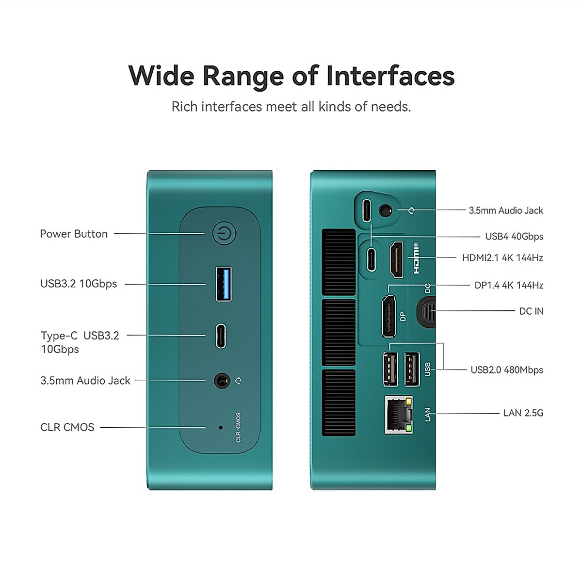 Beelink SER7 Ryzen 7 7840HS, 8C/16T, Up to 5.1GHz Mini Desktop Computer, 32GB DDR5, 1TB NVMe M.2 SSD, Quad Display 2*USB4, Wi-Fi 6, 2.5G RJ45, Bluetooth 5.2 W-11 Mini Gaming PC
