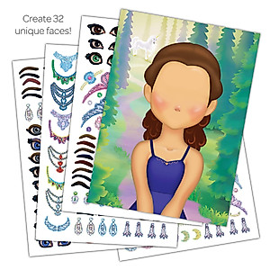 Bendon Create-A-Face Sticker Pad (Princess)