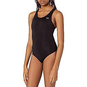 TYR Women's Standard Durafast Elite Maxfit Swimsuit, Black, Size 36