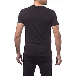 Pro Club Men's Premium Lightweight Short Sleeve T-Shirt, Black, X-Large