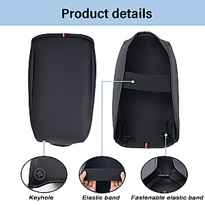 Center Console Armrest Cover Compatible with Jeep Wrangler JL/JLU 2018-2024 2025 and Jeep Gladiator JT Truck 2020 2021 2022 2023 2024 2025, Accessories PU Leather Cushion Protector Pad(Not for JK/JKU)