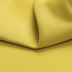 SeeGlee Mustard Yellow Grommet Valance for Nursery,Thermal Insulated Light Reducing Drapes for Kids Room(1 Panel,54 W by 18 L)