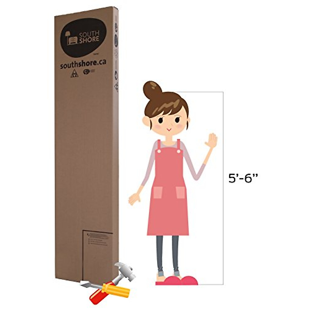 South Shore Step One Mates Bed with 3 Drawers, Twin, Pure Black