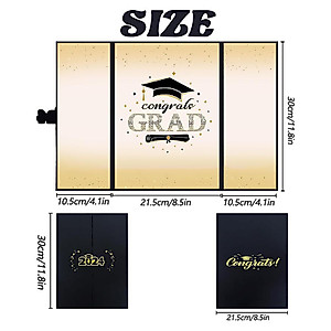 ILAHUI Graduation Guest Book Graduation Signature Board for Class of 2024 Graduation Decorations Gifts Party Supplies Grad Party Sign in Guest Book for College High School (Black)