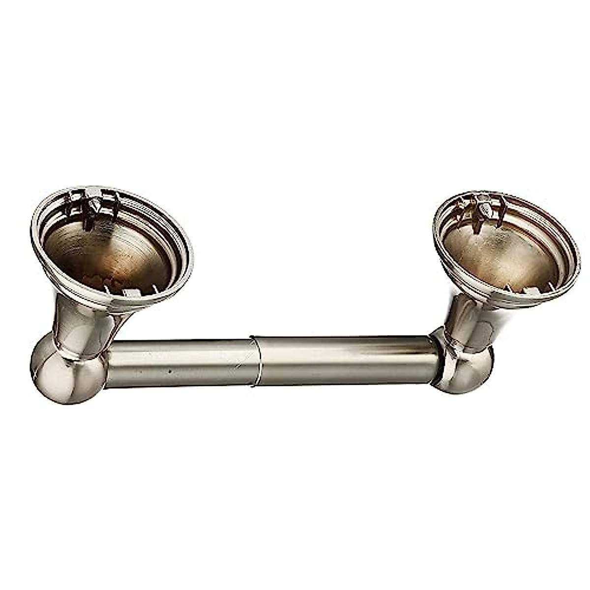 Amazon Basics AB-BR809-SN Modern Spring Toilet Paper Holder, Satin Nickel