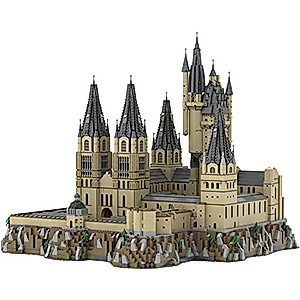 House Building Kit Modular Buildings MOC-30884 Castle Architecture Building Set(Extension Part B) Street View Building Blocks Model Compatible with L-e-g-o（12844 Pcs）